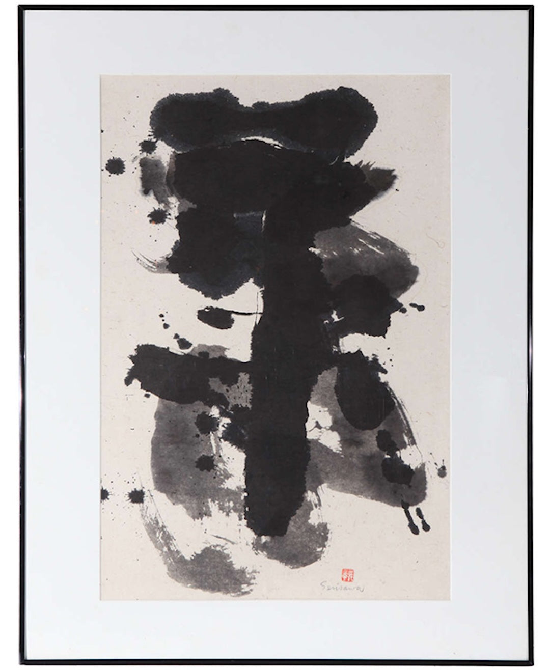 Original, 1980s, Sumi Ink Drawing – Antonios Bella Casa